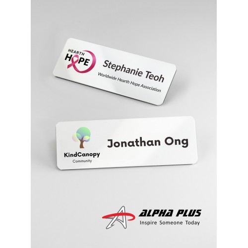 Badges - White Name Tag