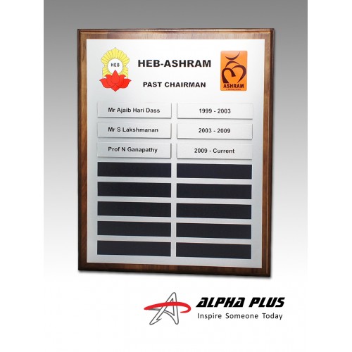 Perpetual Walnut Wood Plaque
