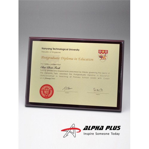 Certificate Plaques - Landscape