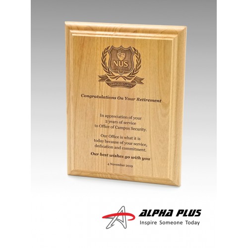 Red Alder Wood Plaque